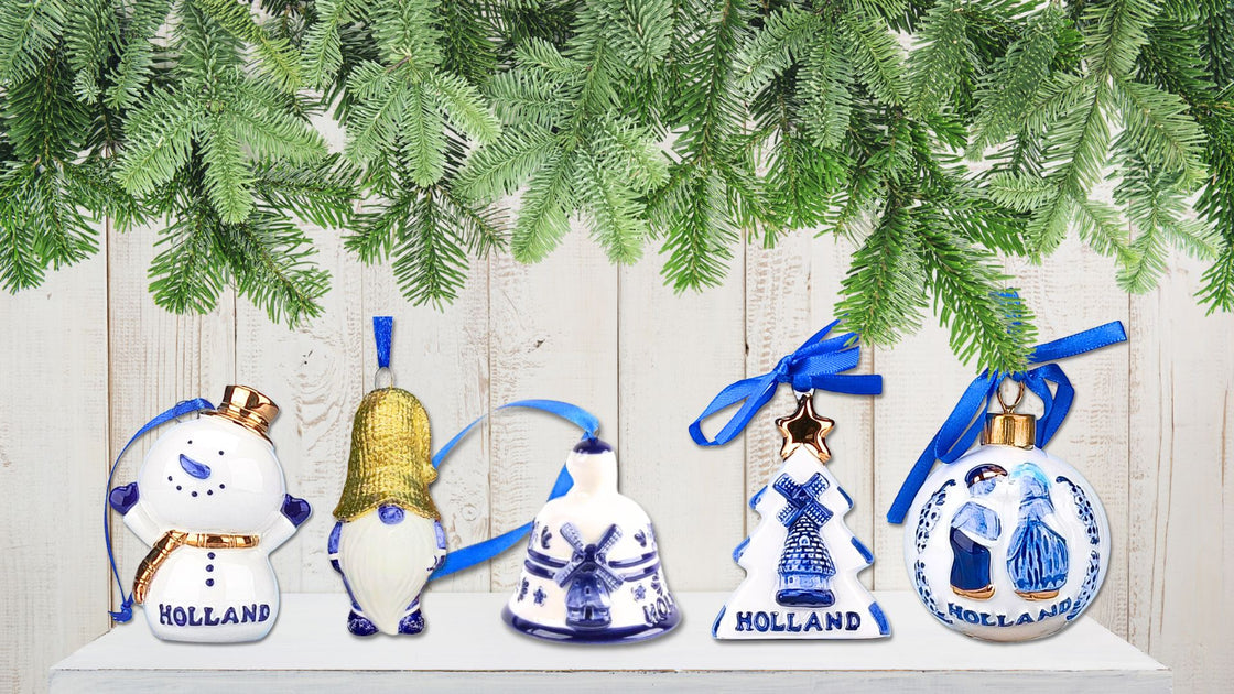 Authentic Dutch Delft Christmas Ornaments | Blue & White Holiday Décor ...