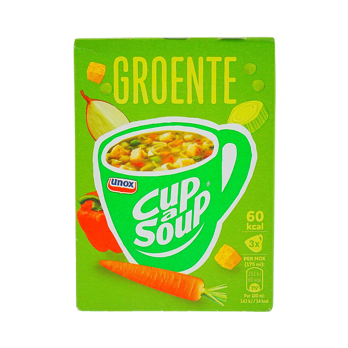 Unox Instant Groente Cup a Soup 3 packets – Peters Gourmet Market