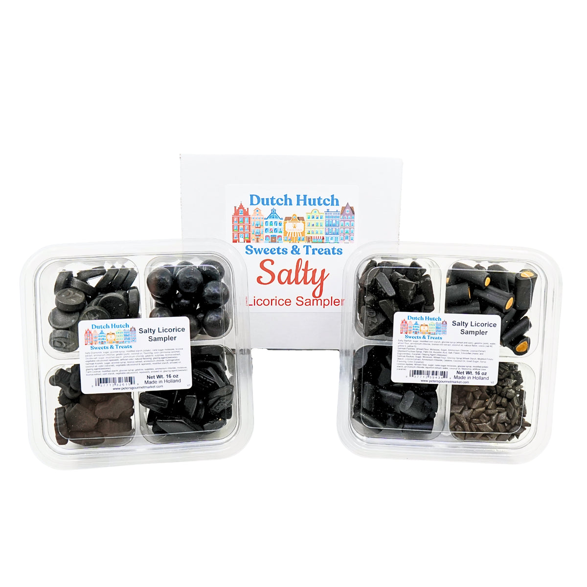 Dutch Hutch Assorted Salty Licorice 2 lb Drop Box | Authentic Dutch ...