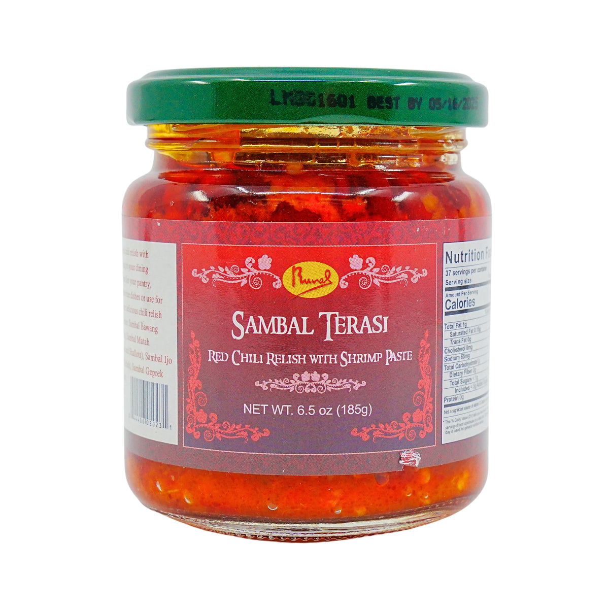 Runel Sambal Terasi Chili Relish w/Shrimp paste 6.5 oz – Peters Gourmet ...